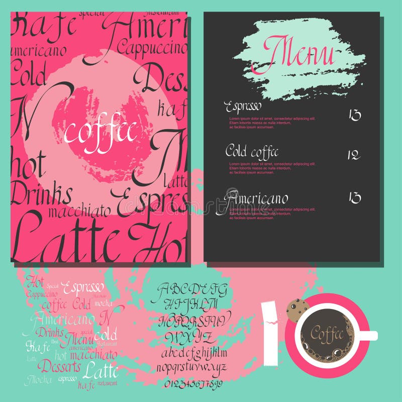 Menu Cursive Stock Illustrations – 411 Menu Cursive Stock Illustrations ...