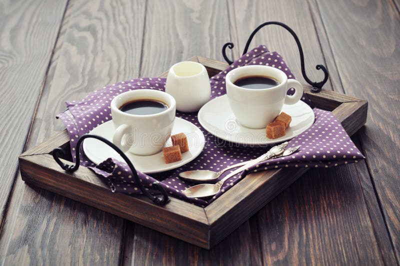 Kupa av kaffe arkivfoto. Bild av garnering, fiber, meny - 101991970