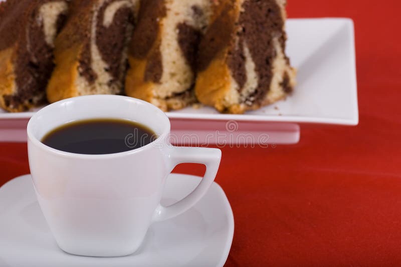 Kaffee und Kuchen stockbild. Bild von täglich, gebraut - 3031727