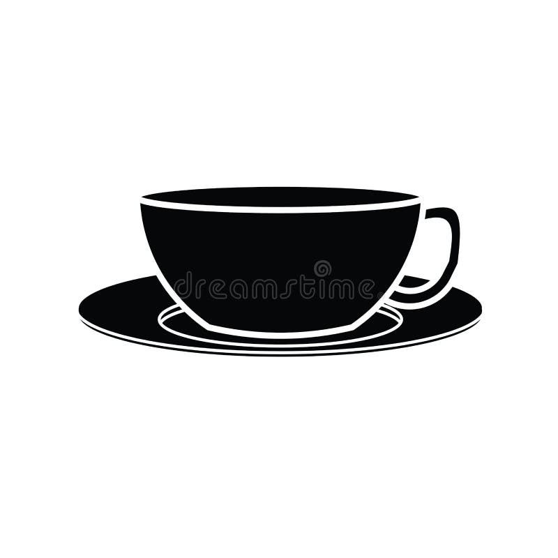 Kaffeetasse-Symbolvektor vektor abbildung. Illustration von pfad - 43818853