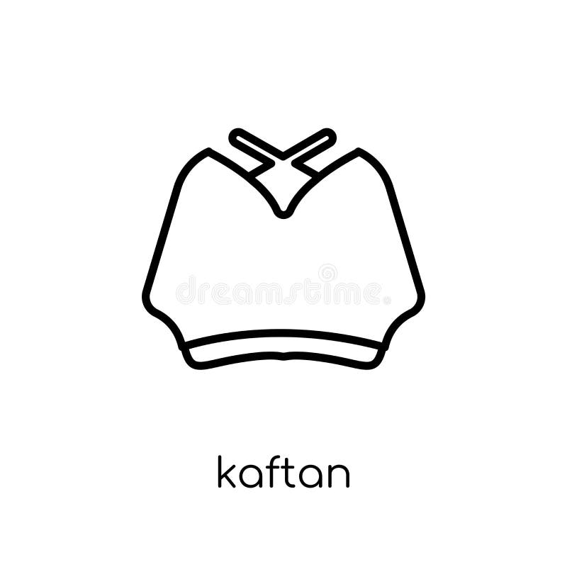 Linear Kaftan Icon from Clothes Outline Collection. Thin Line Kaftan ...