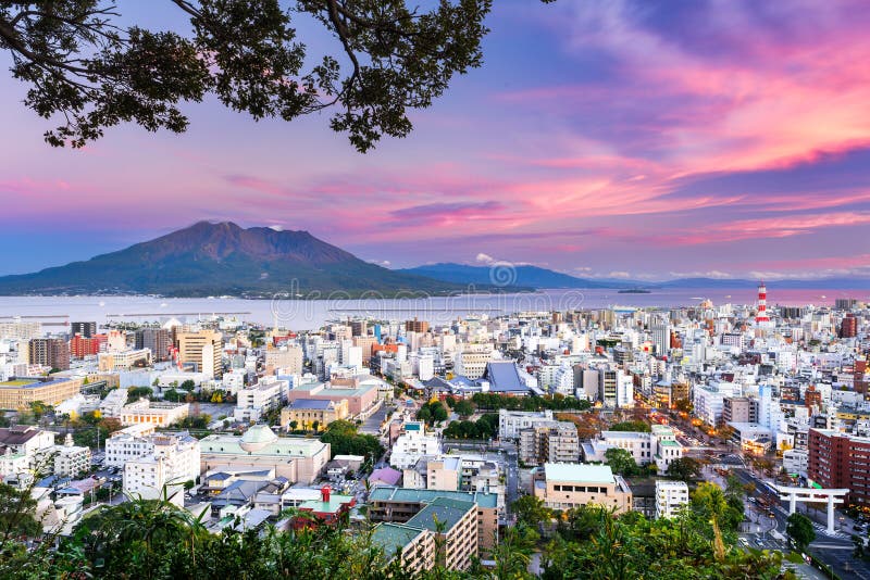 Kagoshima Japan Skyline stock image. Image of landscape - 70559859