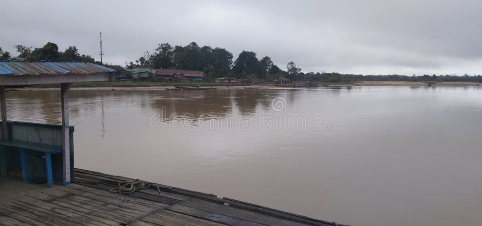 Kahayan River at the Morning Stock Image - Image of morning, boating ...