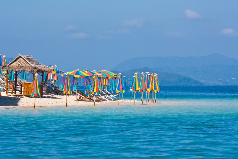 Kai Island, Phuket, Thailand Stock Photo - Image of umbrella, wallpaper ...
