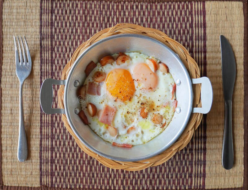 Kai Krata, Breakfast Menu of North Eastern Part of Thailand Stock Image ...