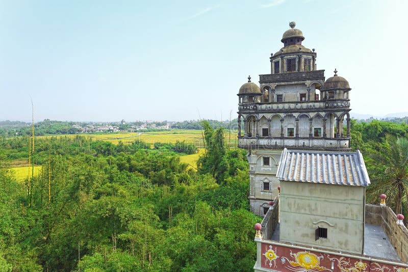 Kaiping Diaolou and Villages in China Stock Photo - Image of light ...