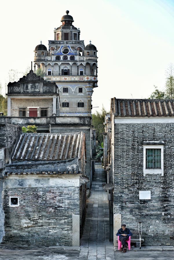 Kaiping Diaolou, China editorial image. Image of fangshi - 74687130