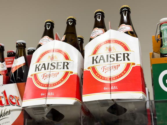 Kaiser Beer Packaged Bottles Displayed in Store Editorial Stock Image ...