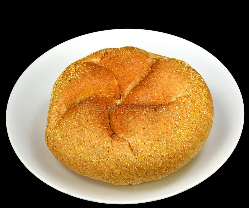 Kaiser roll stock image. Image of diet, fresh, wheat - 37624777
