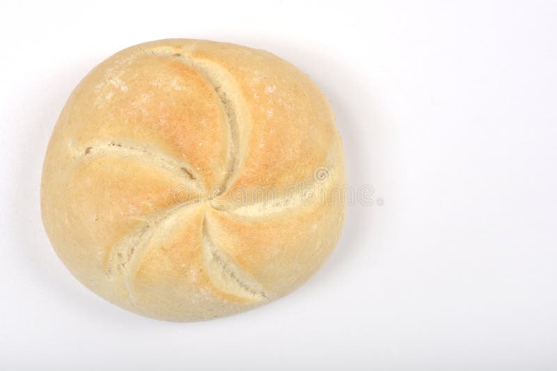 Kaiser roll stock image. Image of space, roll, white - 386263889