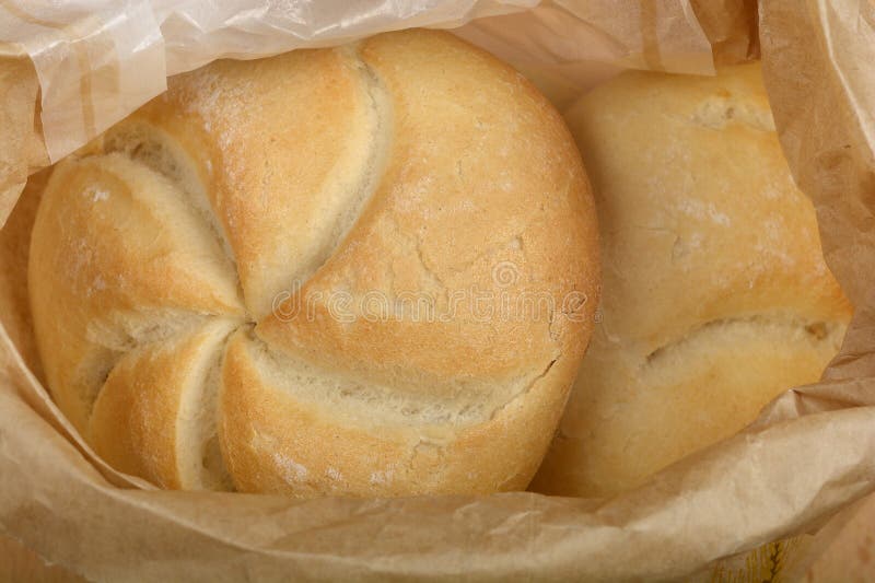Kaiser rolls stock image. Image of golden, bread, artisan - 386466447