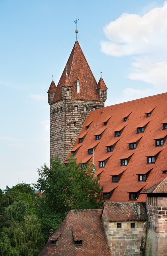 Kaiserburg stock image. Image of nuremberg, attraction - 43750175