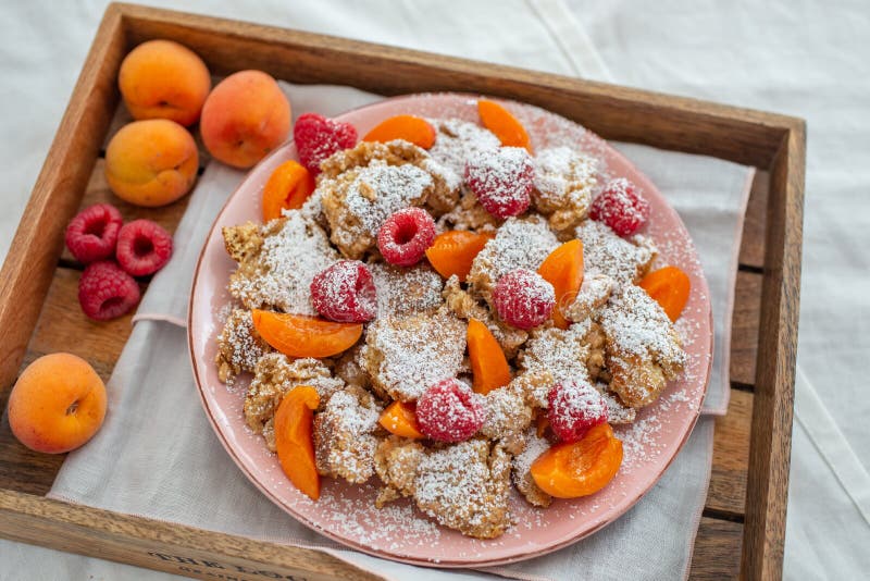 Kaiserschmarrn - Traditional Austrian Pancake Dessert with Fresh Fruit ...
