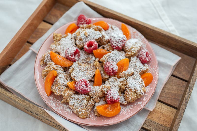 Kaiserschmarrn - Traditional Austrian Pancake Dessert with Fresh Fruit ...