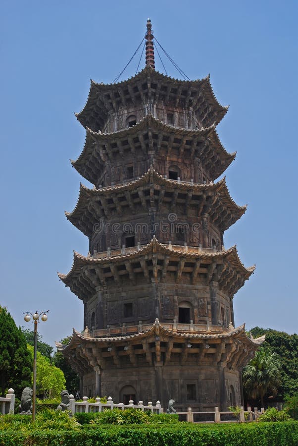Kaiyuan Temple Pagoda stock image. Image of erected, quan - 28070137