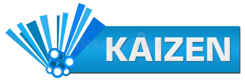 Kaizen Blue Bulb Texture Text Vertical Stock Illustration ...
