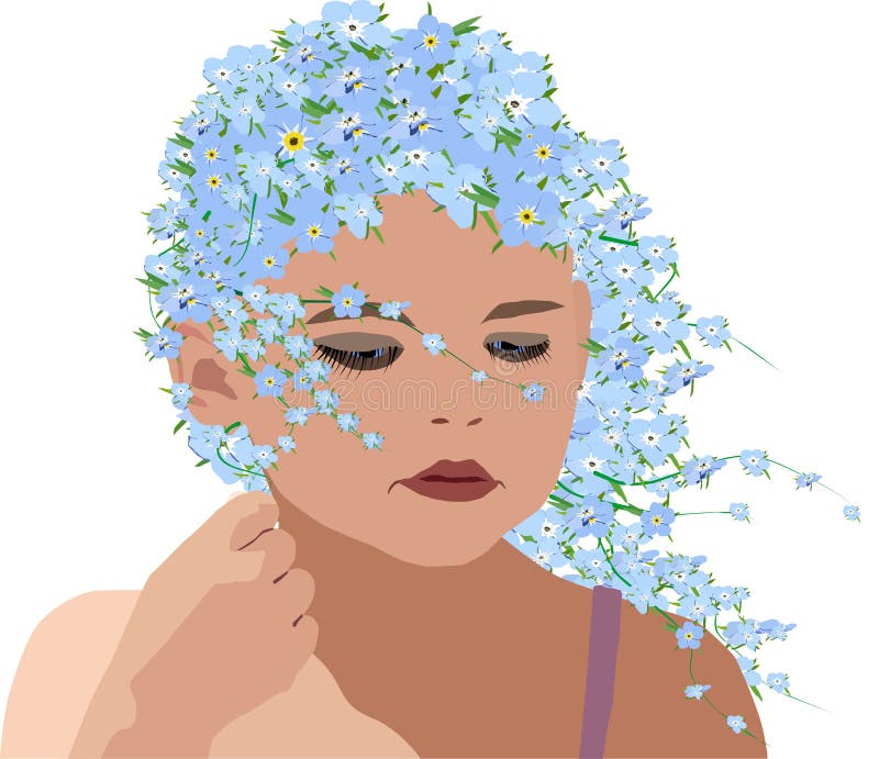 Kaja stock vector. Illustration of design, fairy, bloom - 9908651