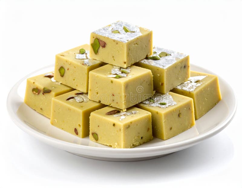 Kaju Katli – Diamond-Cut Cashew Sweet with Silver Leaf Stock ...