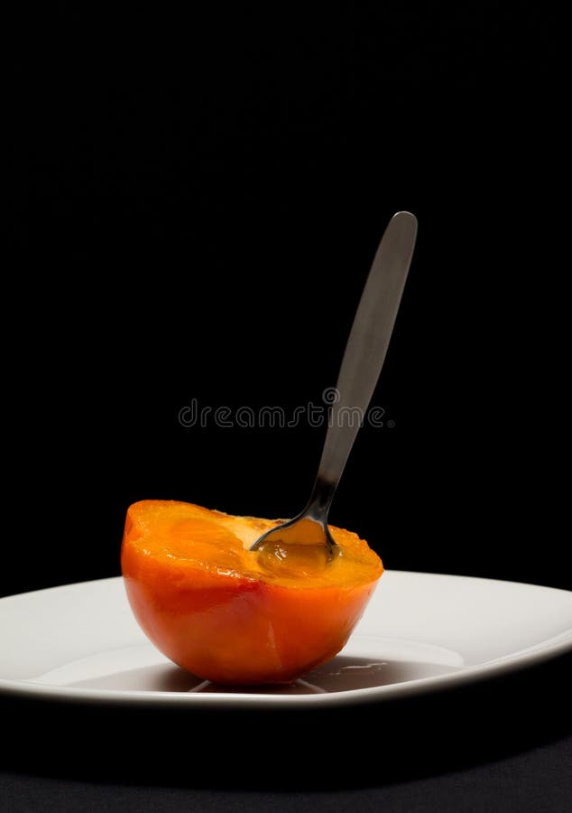 Kaki stock photo. Image of tomatolike, betacarotene, enjoyment - 37358986