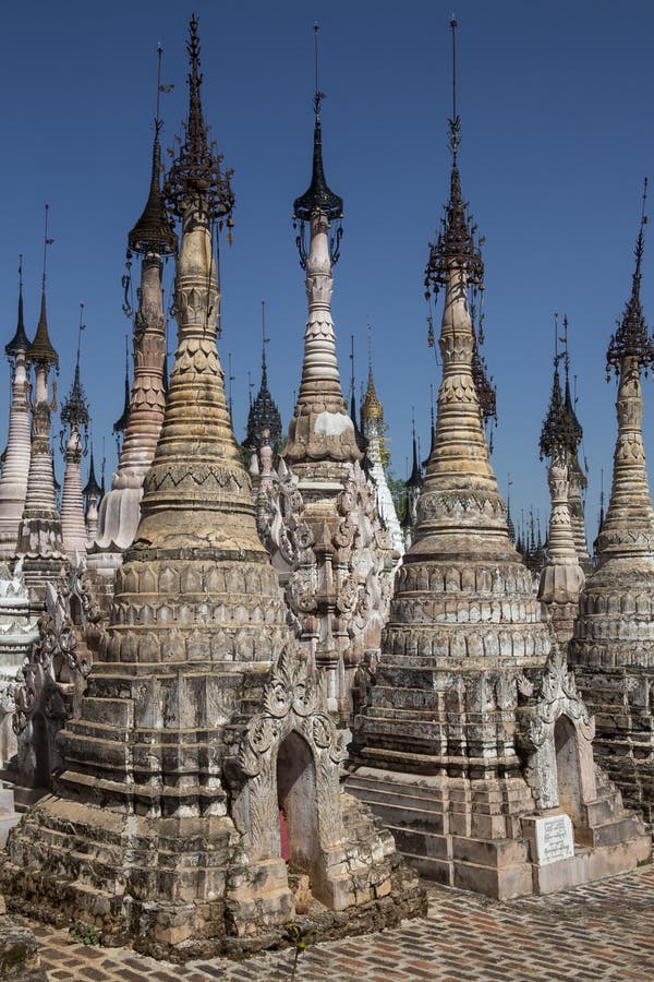 Kakku Temple Stupa - Shan State - Myanmar Stock Image - Image of ...
