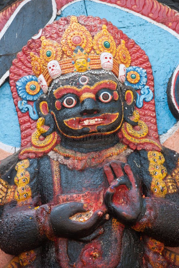 Kala Bhairava stock photo. Image of mudra, deity, asia - 19220100