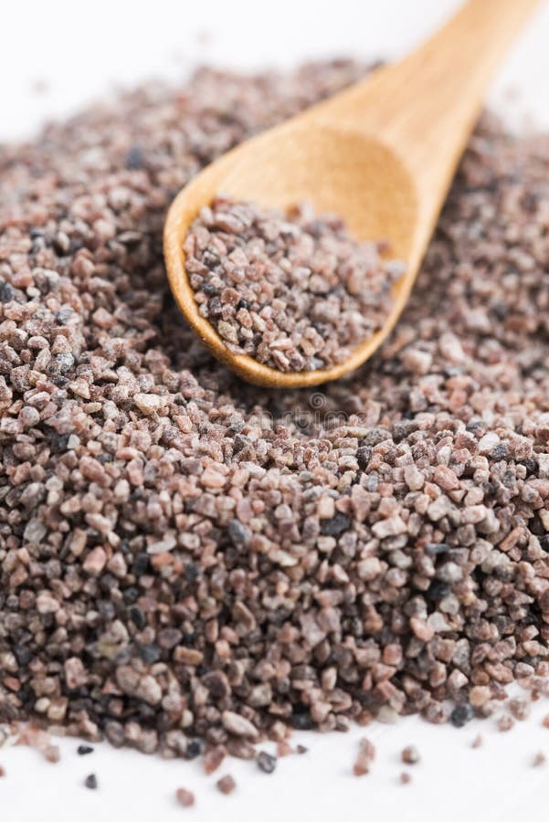 Kala namak or Black salt stock image. Image of india - 56837499