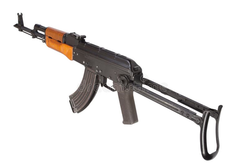 Kalachnikov AK47 Avec Les Accessoires Modernes Image stock - Image du ...