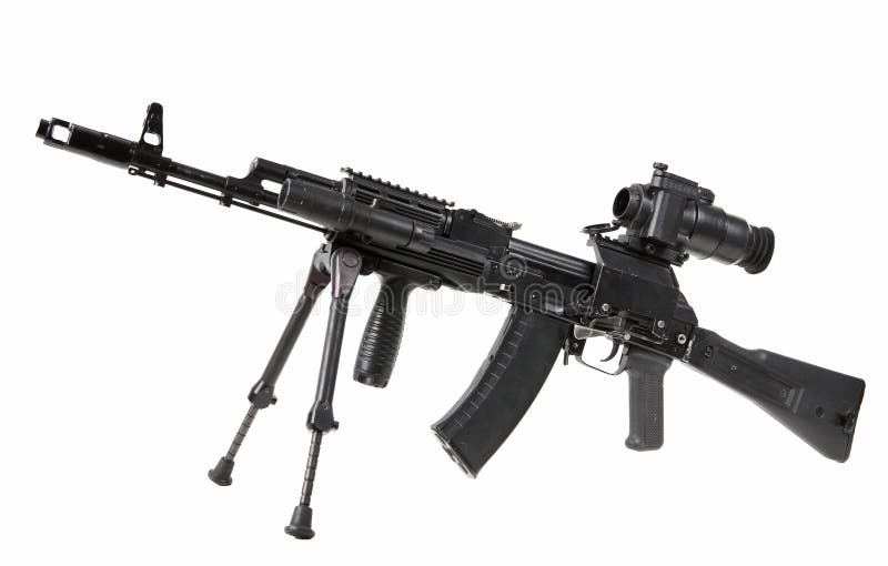 Kalachnikov De Mitrailleuse Image stock - Image du machine, armé: 3389025