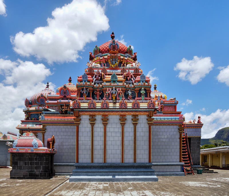 Hindu Temple Mauritius stock photo. Image of religious - 137571406