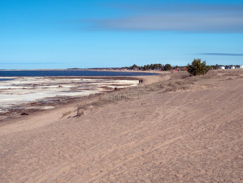 Kalajoki Beach in Early May, Finland Stock Image - Image of beautiful ...