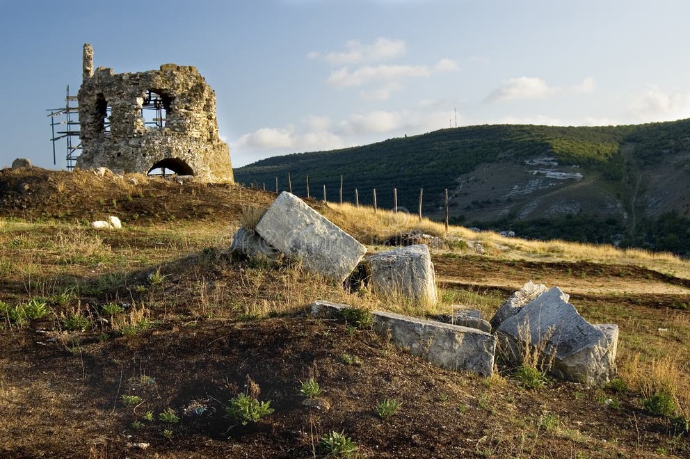 Kalamita Fortress stock photo. Image of sight, stone - 11754524