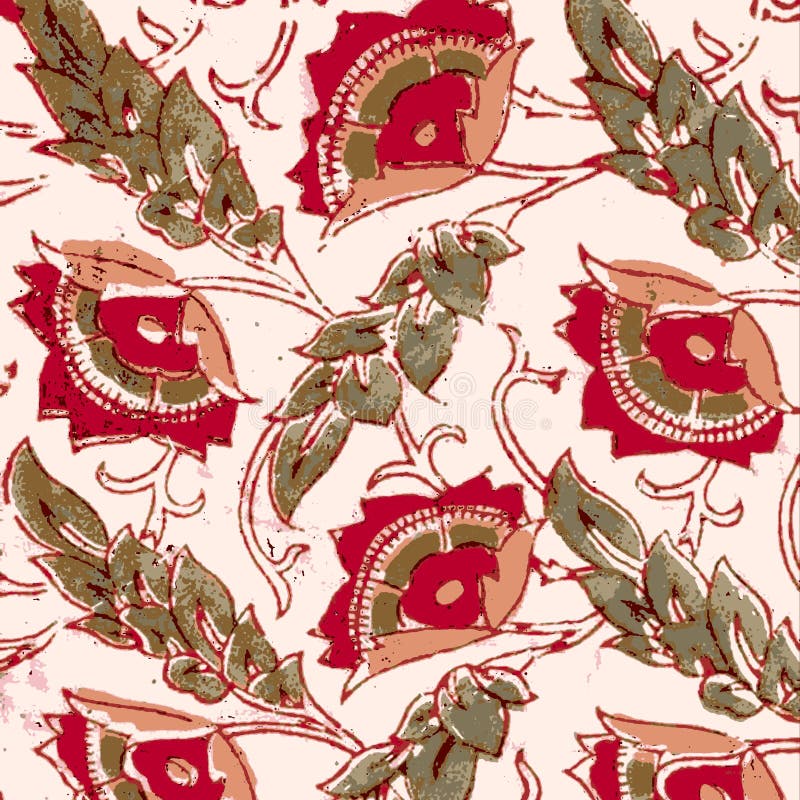 Abstract, Shirting Design, Ajrakh Pattern, Background Digital Printing ...