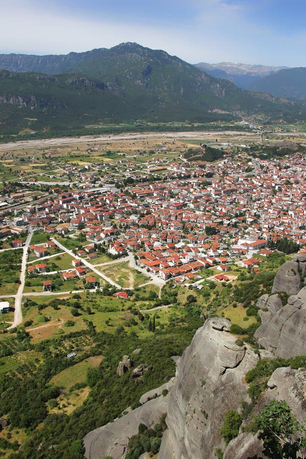 Kalampaka Town stock photo. Image of monastery, architecture - 48312046