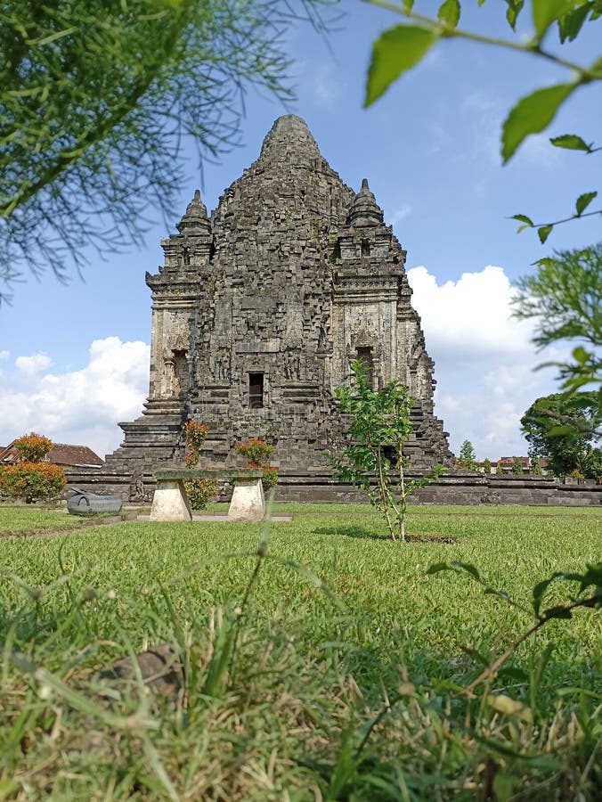 Kalasan Temple is Budhist Temple, Perfect Picture with Blue Sky Stock ...