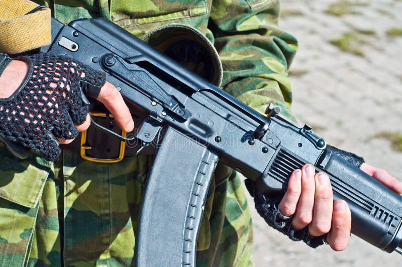 Kalashnikov AK-101 Machine Gun Stock Image - Image of military, black ...