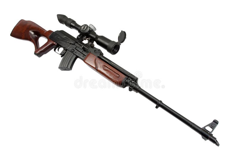Kalashnikov Based Sniper Rifle Stock Image - Image of terrorism, army ...
