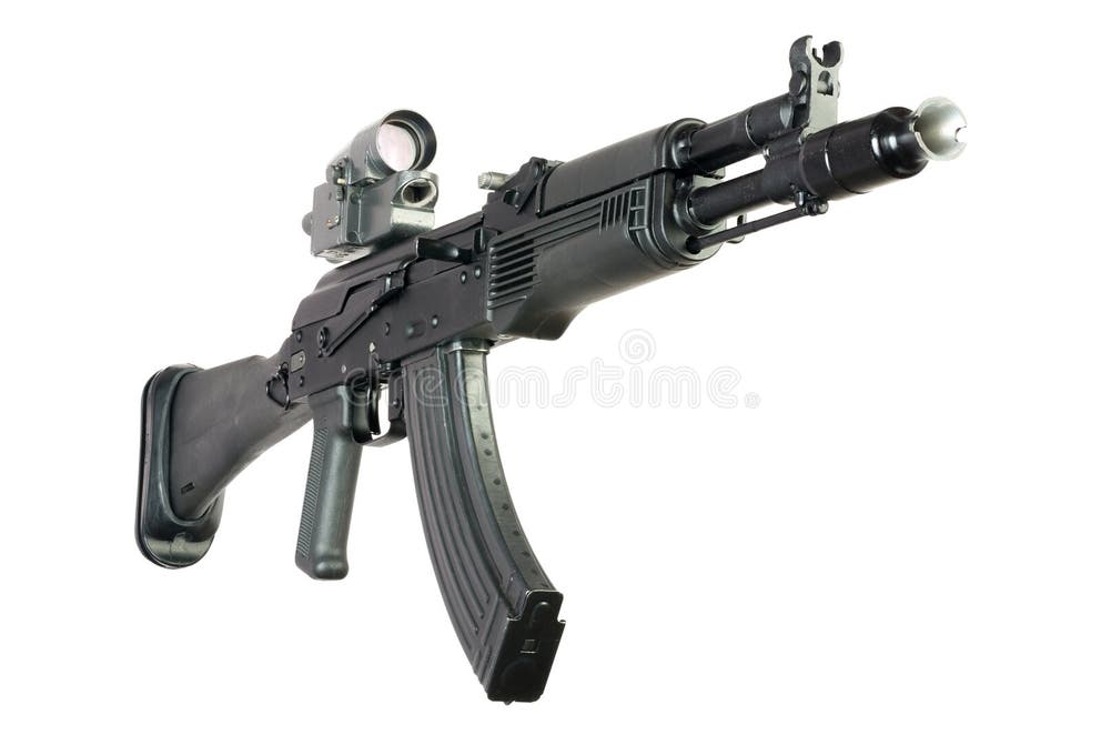 Kalashnikov machine gun stock image. Image of saiga - 274529527