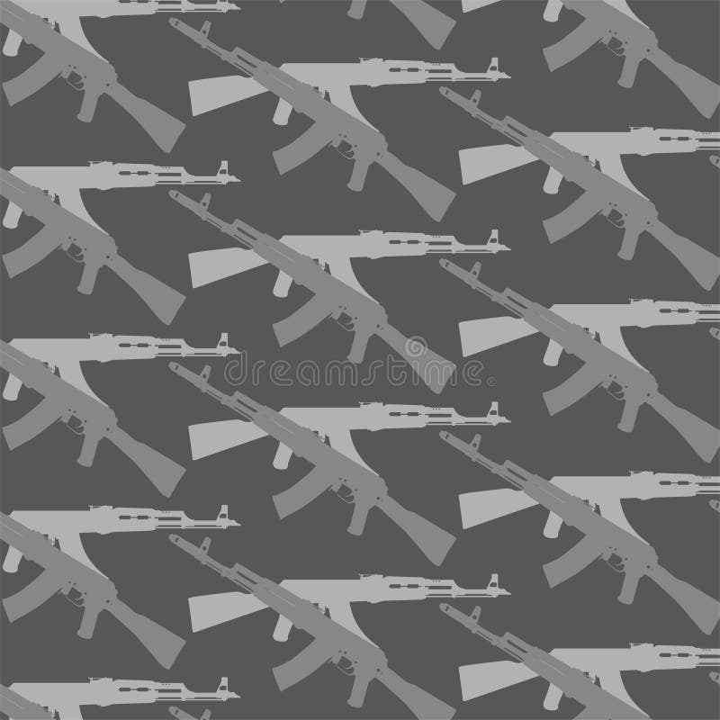 AK Gun Steamless Texture. Vector. Eps Stock Vector - Illustration of ...