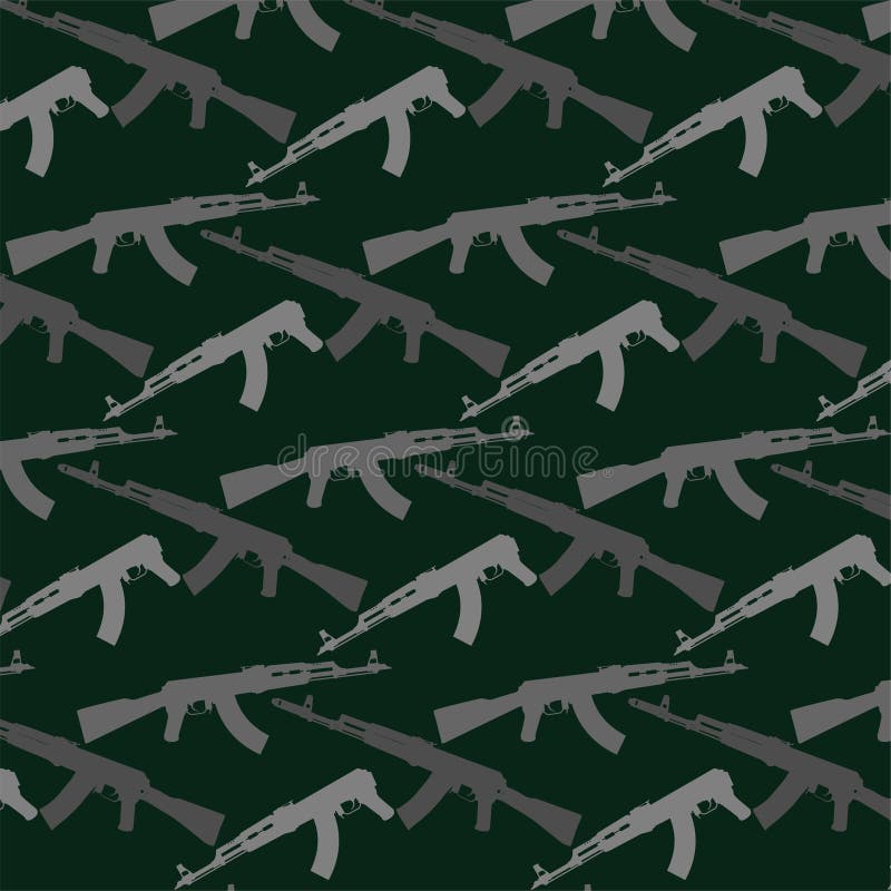 AK Gun Steamless Texture. Vector. Eps Stock Vector - Illustration of ...
