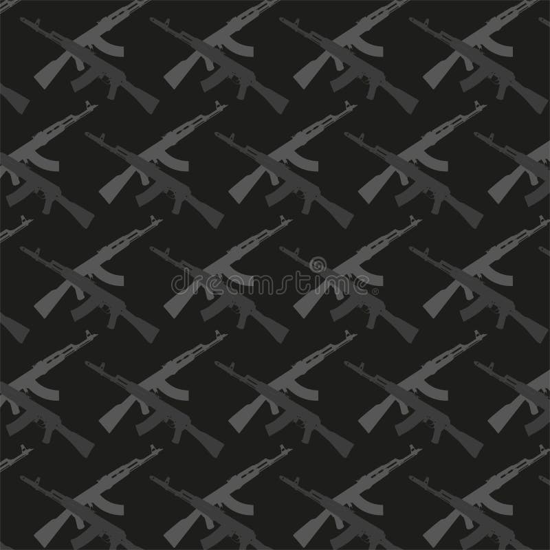 AK Gun Steamless Texture. Vector. Eps Stock Vector - Illustration of ...