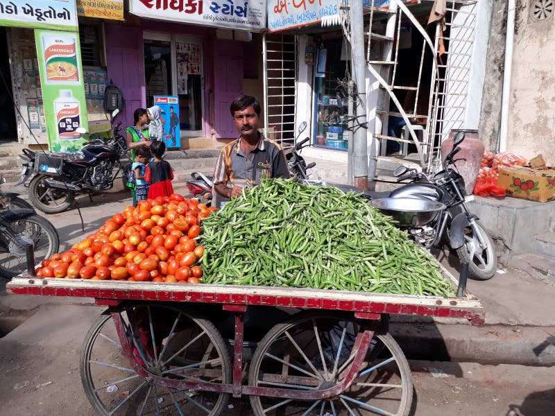 Kalavad main bazar editorial photography. Image of vatana - 154421072