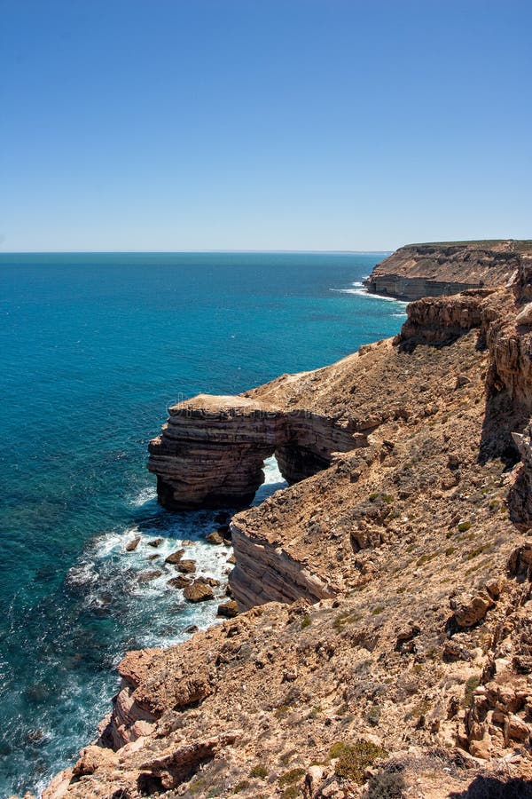 Kalbarri Cliffs stock image. Image of cloudless, australia - 48329823