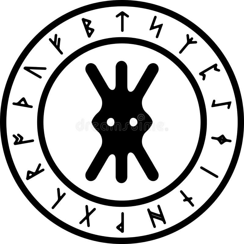 Kalc ancient rune stock vector. Illustration of esoteric - 76790830