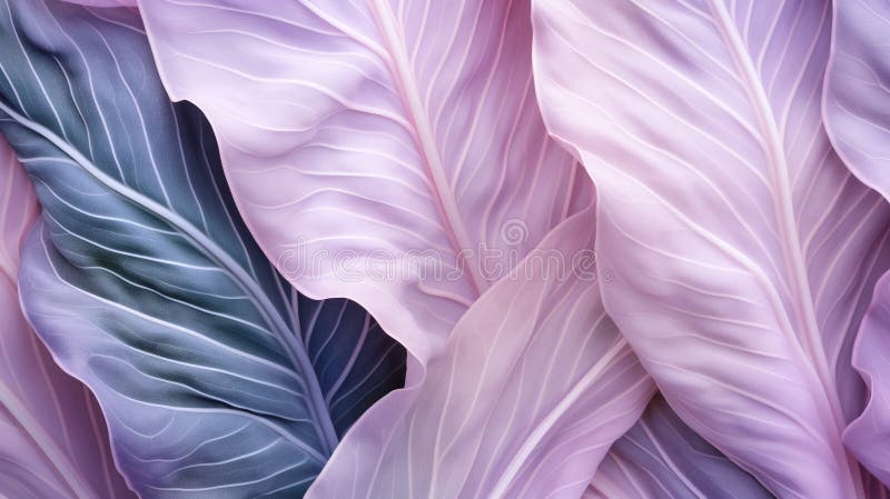Kale Leaf Patterns In Pastels Stock Illustration Illustration Of Array Diversity 296801677