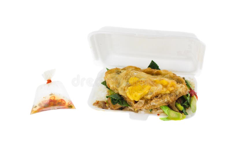 Kale Pork Fried Rice Styrofoam Box Stock Photos - Free & Royalty-Free ...