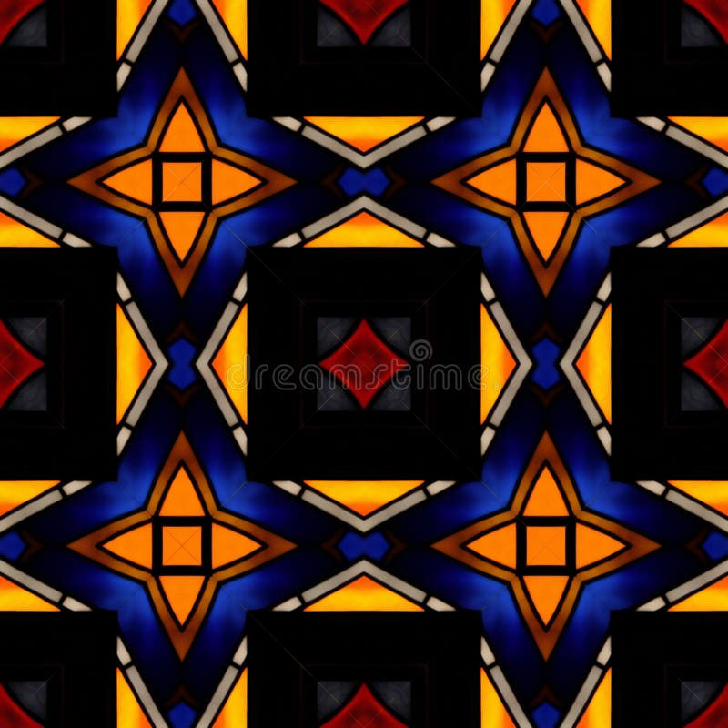 Kaleidoscope Abstract Background, Seamless Pattern, Based on Fractal ...