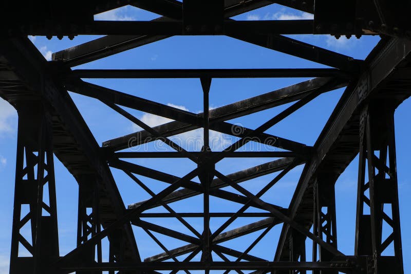 Kaleidoscope Abstract Photograph of a Railway Bridge Stock Photo ...
