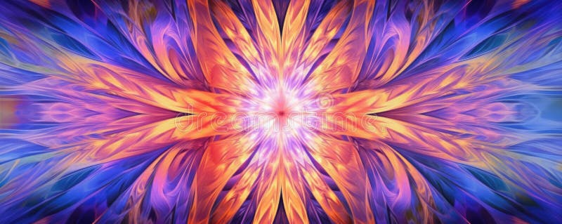 Kaleidoscope of Abstract Shapes and Colors on a Vibrant Background ...