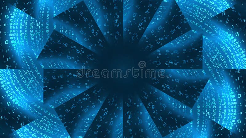 A Kaleidoscope of a Binary Array of Numbers. Technology and Information. Computer Graphics. the ...