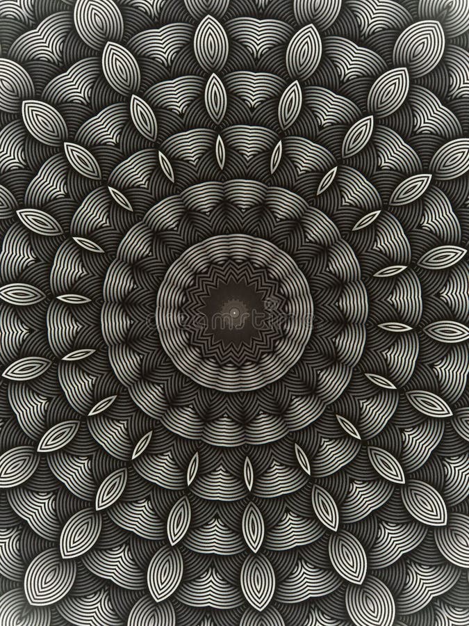 Kaleidoscope from Circular Lines Stock Image - Image of print, ancient ...